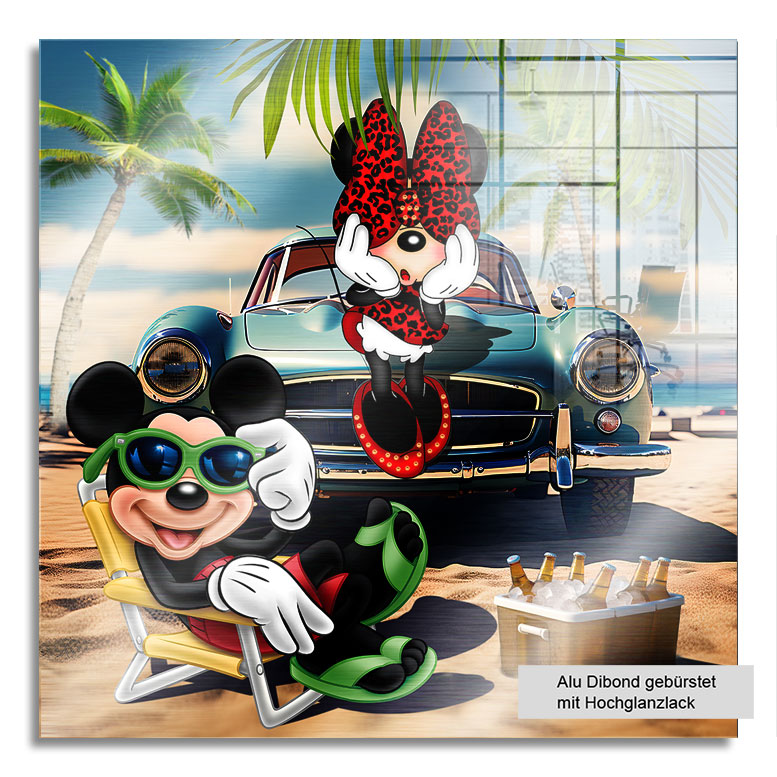 Modernes Micky Maus like Beer Pop Art Wandbild kaufen